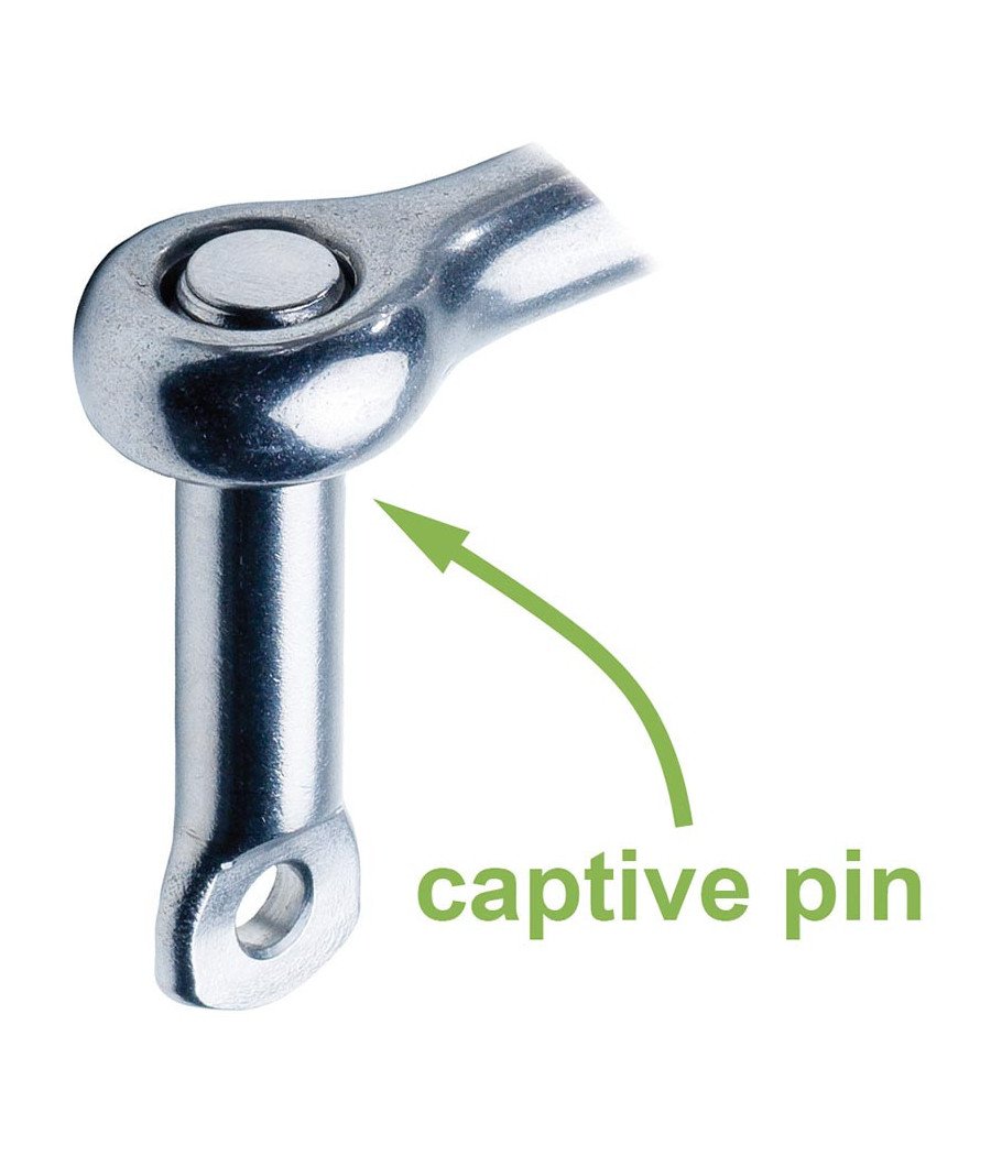 Captive Pin D shackles Shackle Size (mm) 6mm