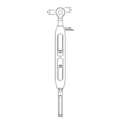 Sta-Lok: Bronze Toggle and Sta-Lok Wire Dia / Thread Size 3mm / 1/4"